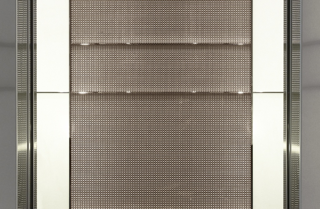GageWoven in Atlantic Station elevator | Gage Architectural Products