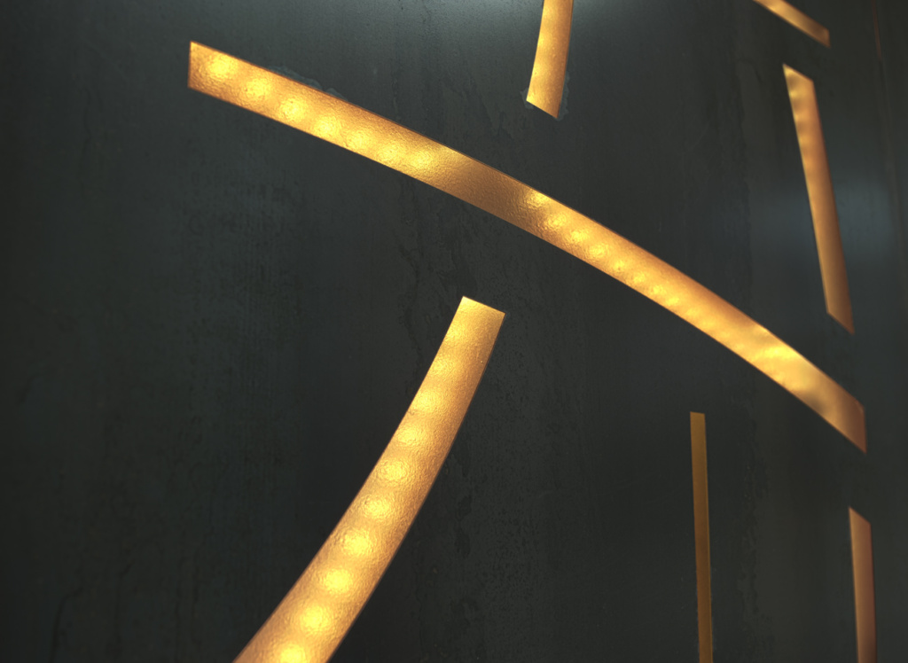 Black Organic steel panel detail | Gage Architectural Products