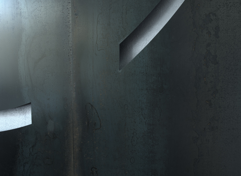 Black Organic steel panel detail | Gage Architectural Products